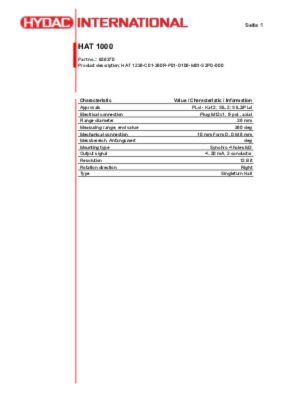 HAT 1236-C01-360R-P01-D106-M01-S2PD-000 | HYDAC